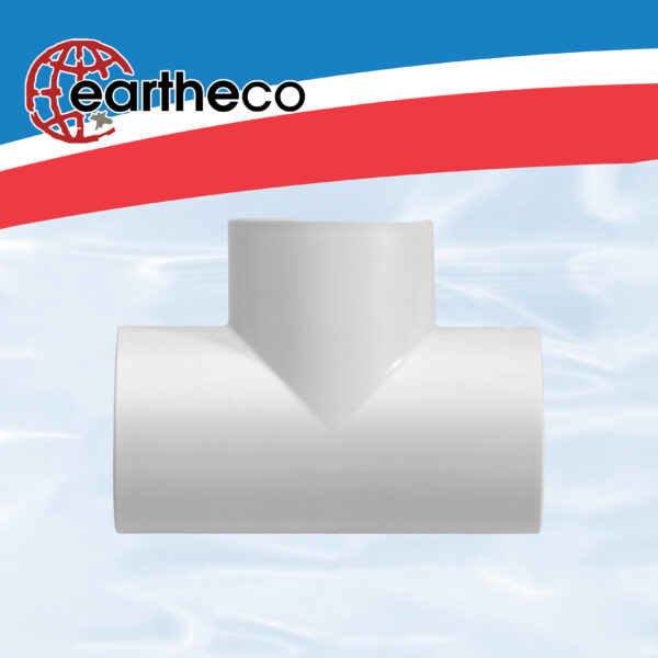 PVC Connector – 50mm / T Piece / White | Hyper Pool Group