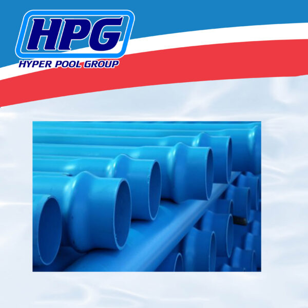PVC Piping – 63mm / 1m Length / Blue | Hyper Pool Group